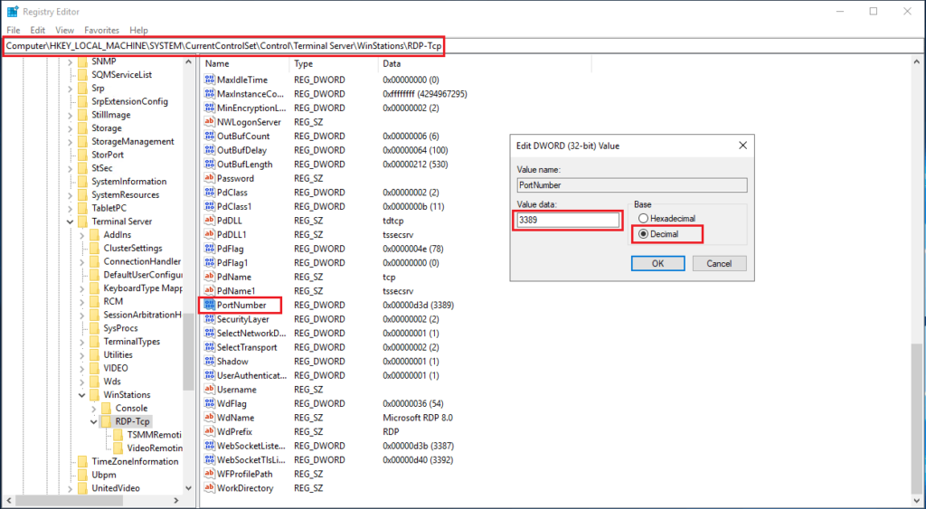 Hướng dẫn đổi port Remote Desktop trên Windows – Knowledge Base