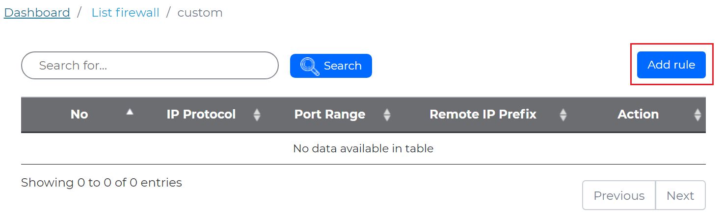 Hướng dẫn cấu hình Firewall trên KDATA CLOUD – Knowledge Base