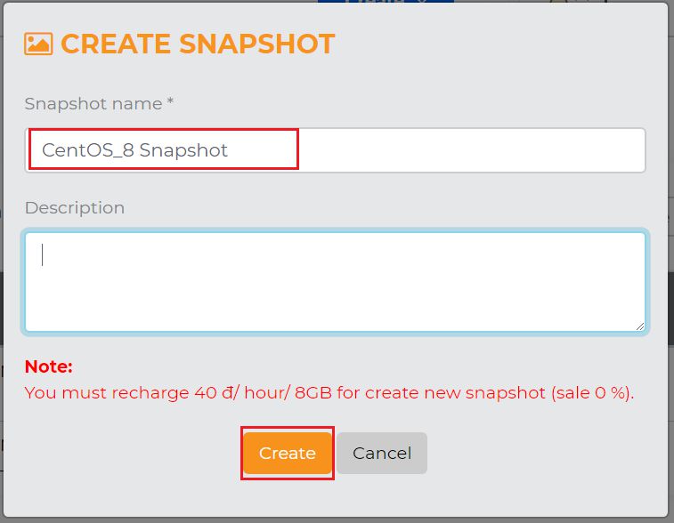 Hướng dẫn sử dụng chức năng SNAPSHOT trên KDATA Cloud – Knowledge Base