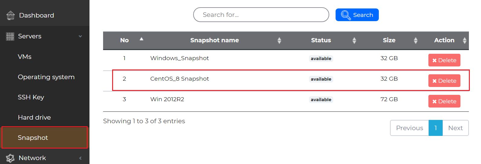 Hướng dẫn sử dụng chức năng SNAPSHOT trên KDATA Cloud – Knowledge Base