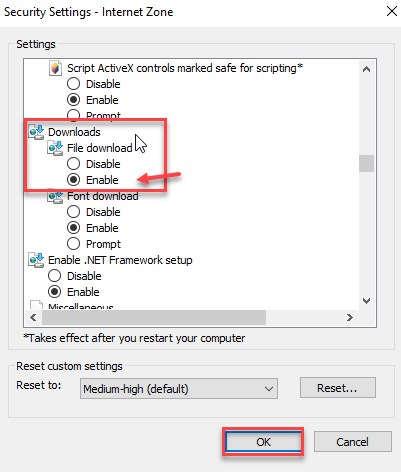 Cách fix lỗi your current security settings do not allow this file to be downloaded trên ...