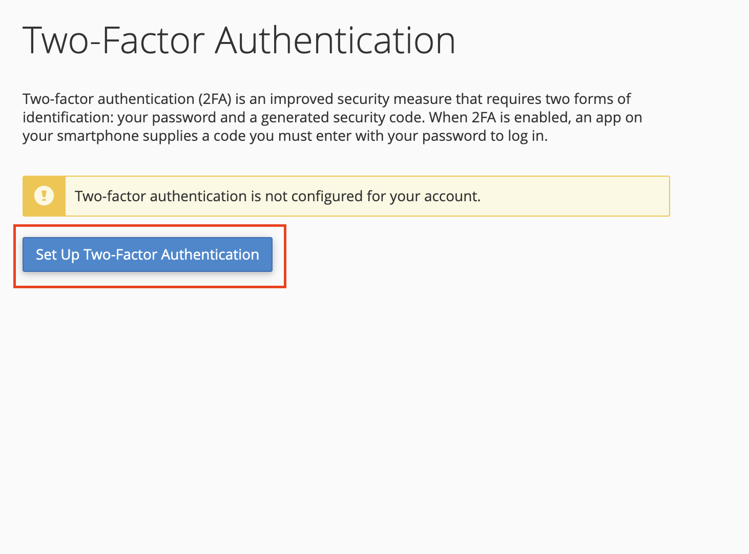 2FA – Hướng dẫn bật xác thực 2 bước trên cPanel – Knowledge Base